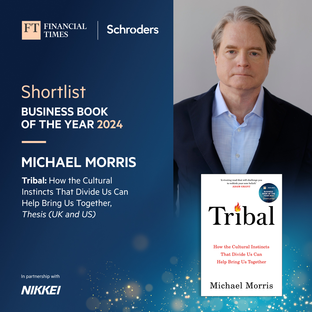 Tribal by Michael Morris has been shortlisted for the Financial Times ...